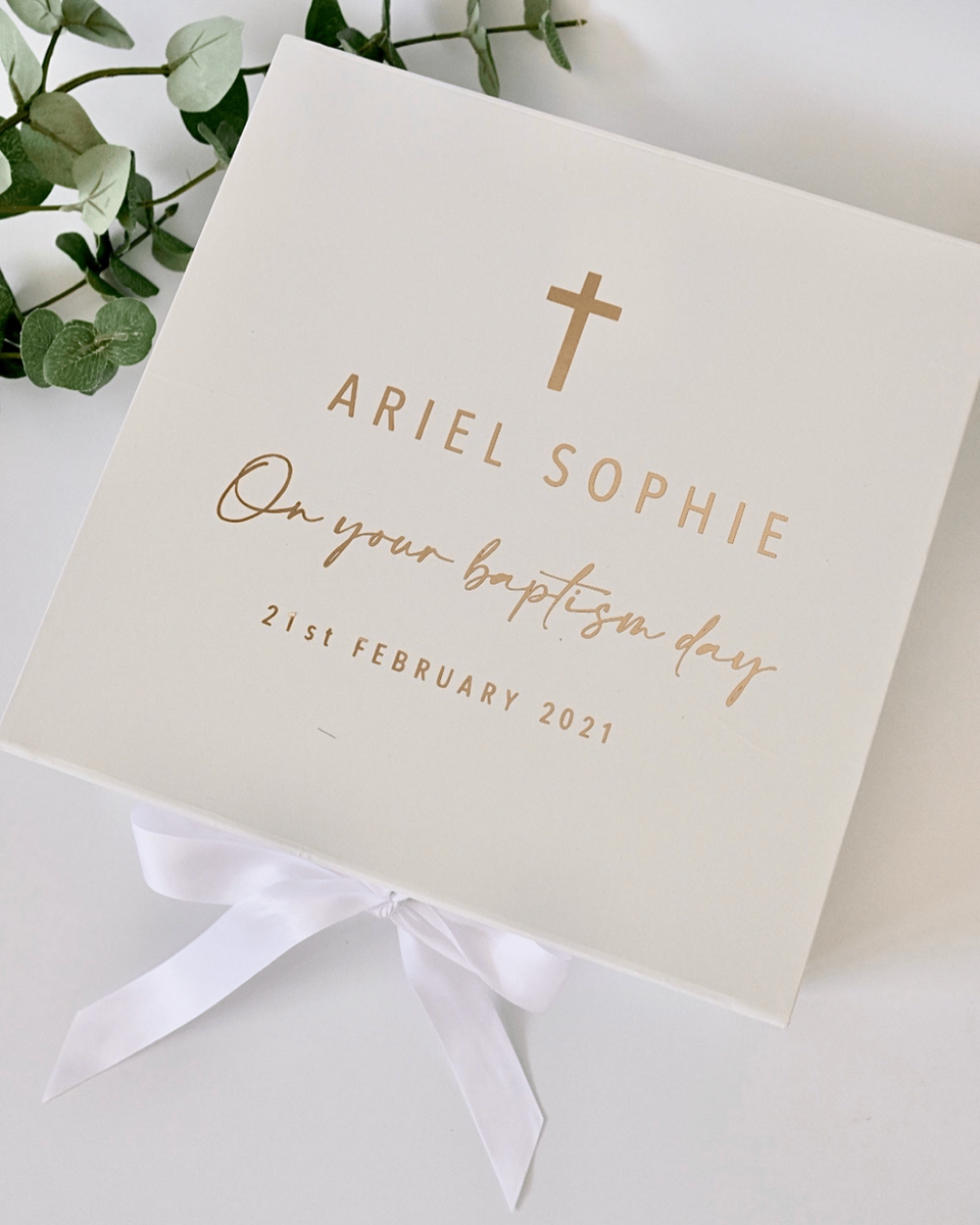 Personalised Christening Gift Box | Baptism Keepsake Set Australia ...